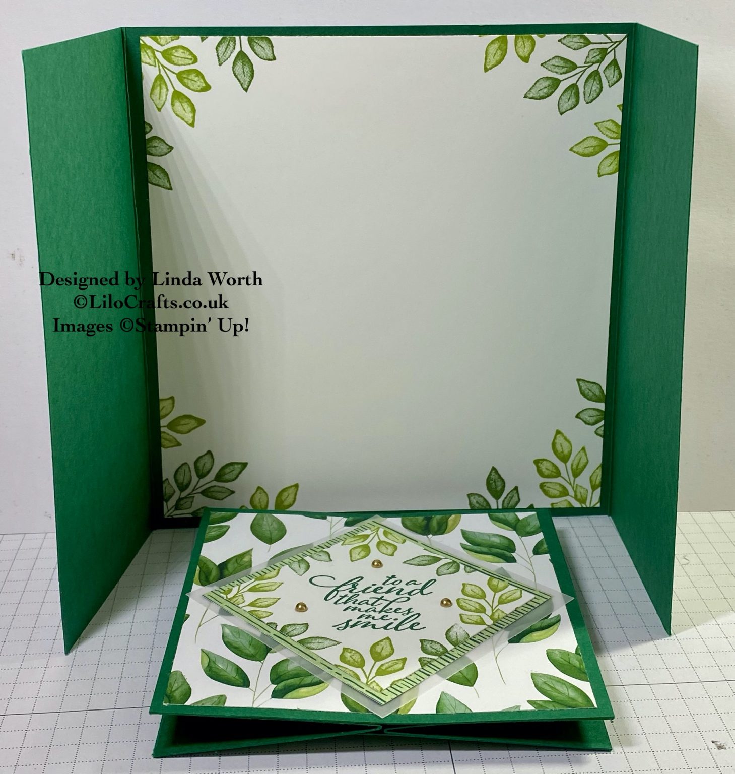 Slide and Lock Gatefold card – LiloCrafts